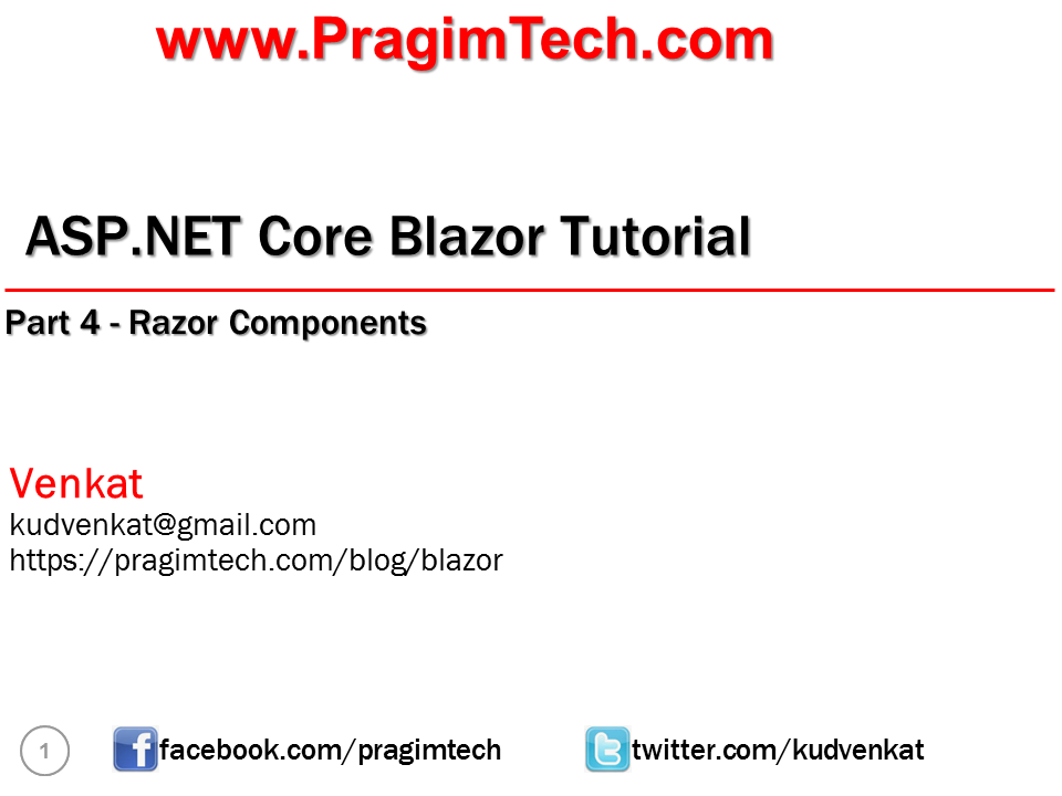 ASP.NET core razor components